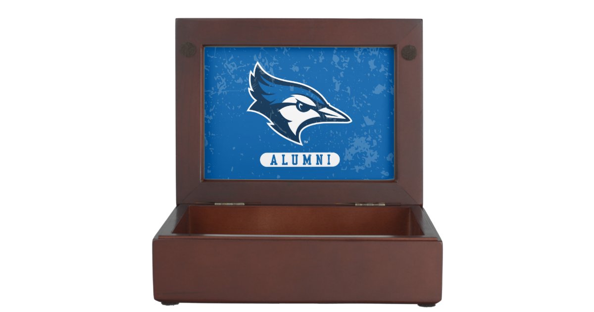 Creighton Alumni University Distressed Keepsake Box | Zazzle