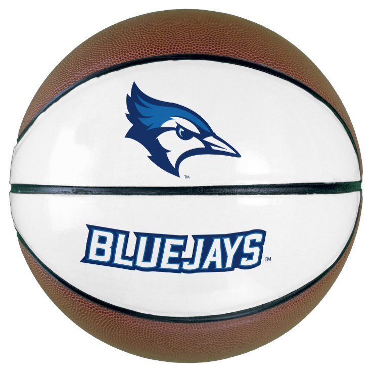 Creighton University Bluejay with Wordmark Basketball | Zazzle