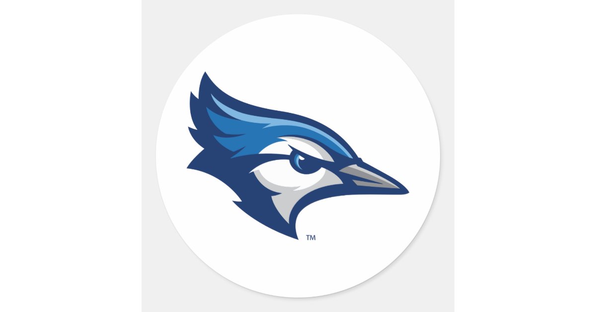 Creighton University Bluejays Logo Classic Round Sticker | Zazzle