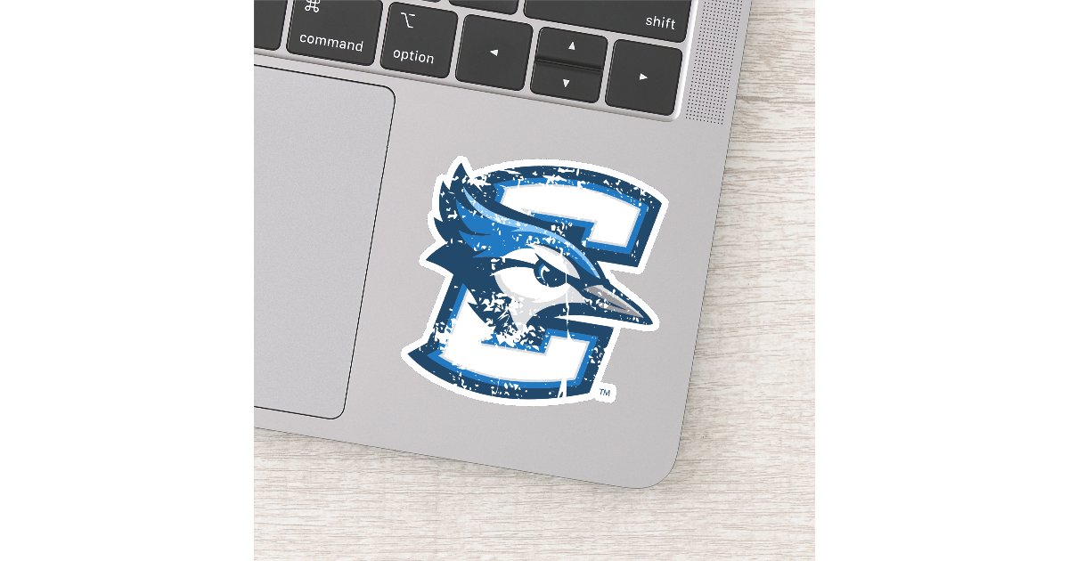 Creighton University Logo Distressed Sticker | Zazzle