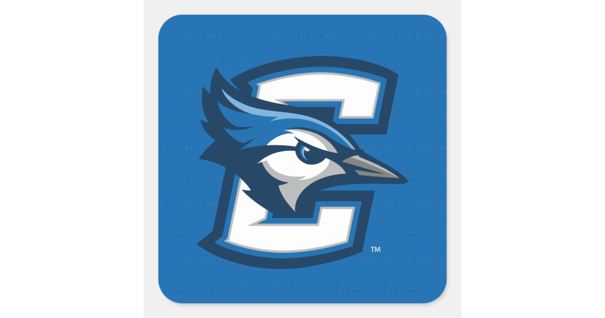 Creighton University Logo Watermark Square Sticker | Zazzle