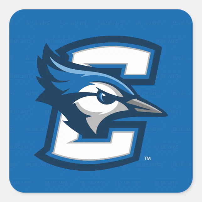 Creighton University Logo Watermark Square Sticker | Zazzle