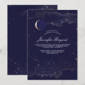 Crescent Moon and Night Stars Birthday Party Invitation | Zazzle