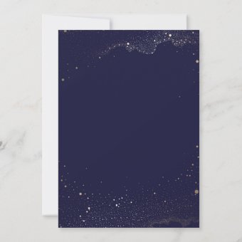 Crescent Moon and Night Stars Birthday Party Invitation | Zazzle