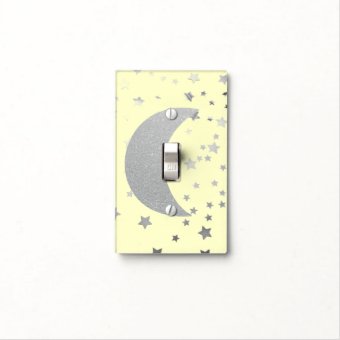 "Crescent Moon and Stars" Light Switch Cover | Zazzle