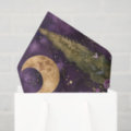 CRESCENT MOON PURPLE GARDEN DECOUPAGE TISSUE PAPER | Zazzle