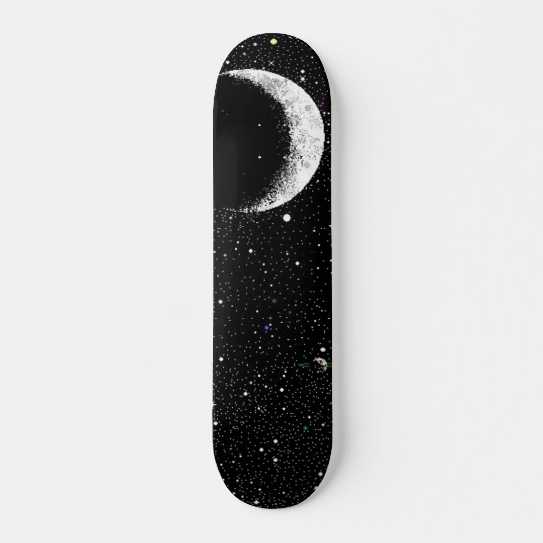 Crescent Moon Skateboard Deck | Zazzle