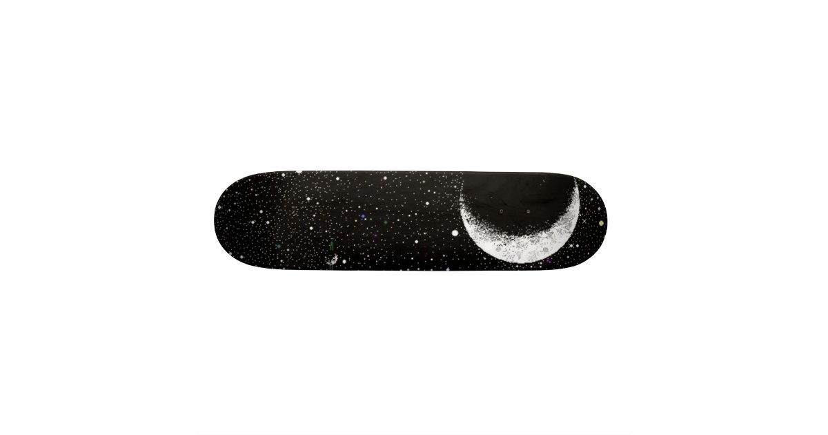 Crescent Moon Skateboard Deck | Zazzle.com