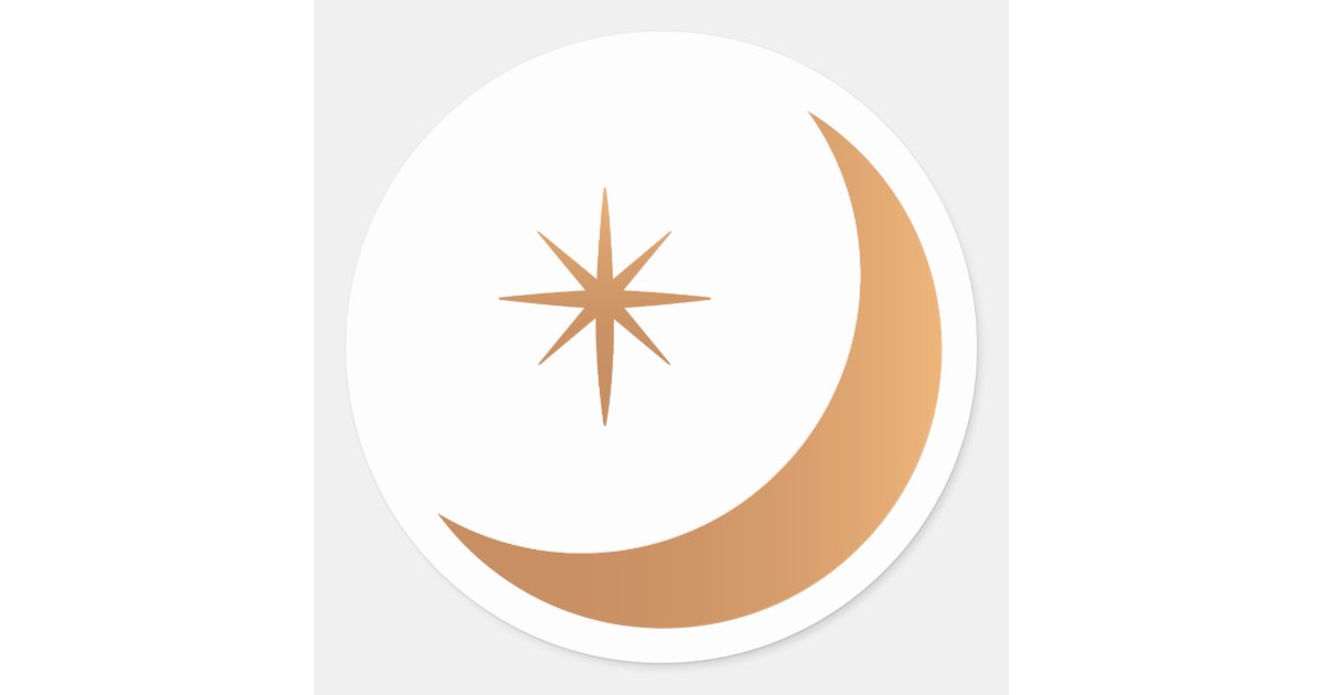Crescent Moon / Stickers | Zazzle