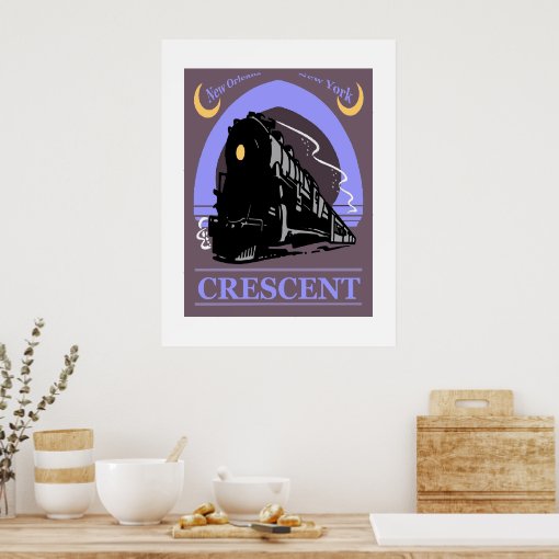 Crescent Train Poster | Zazzle