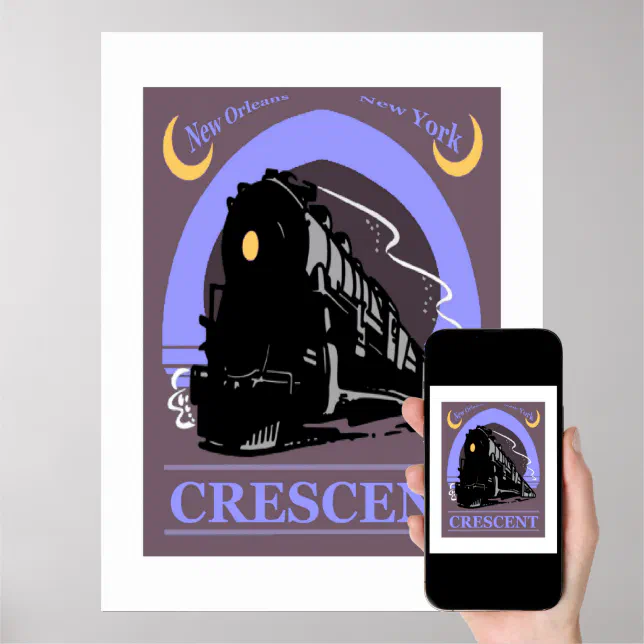 Crescent Train Poster | Zazzle