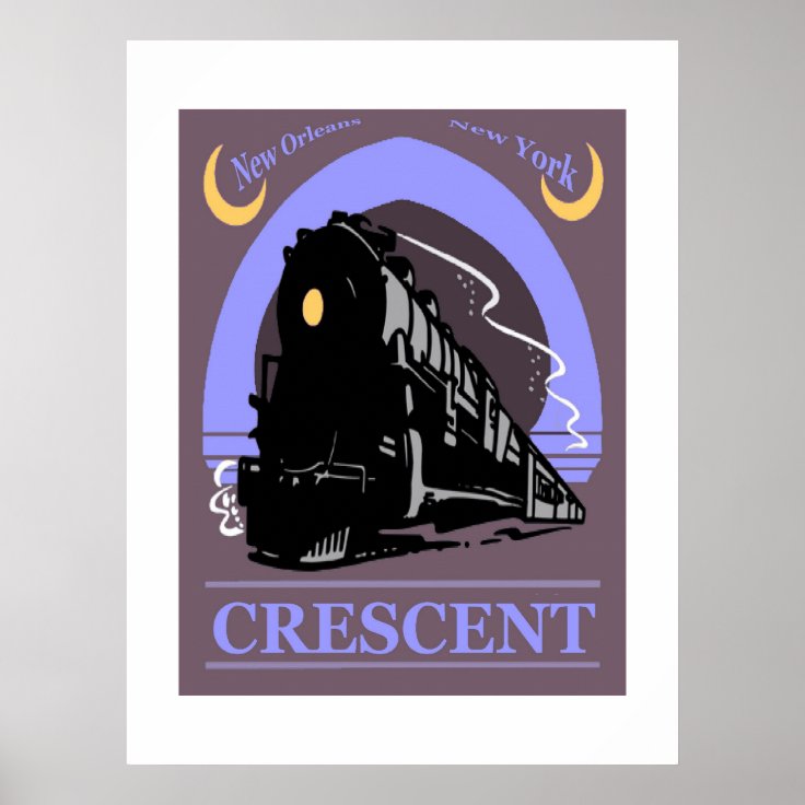 Crescent Train Poster | Zazzle
