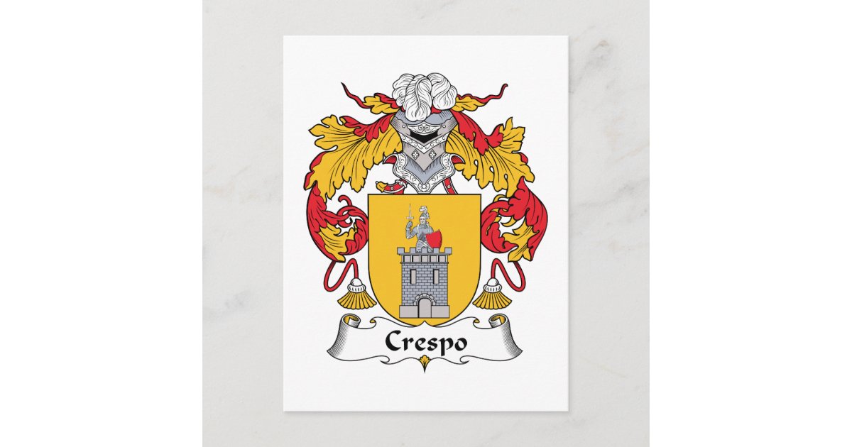 Crespo Family Crest Postcard | Zazzle