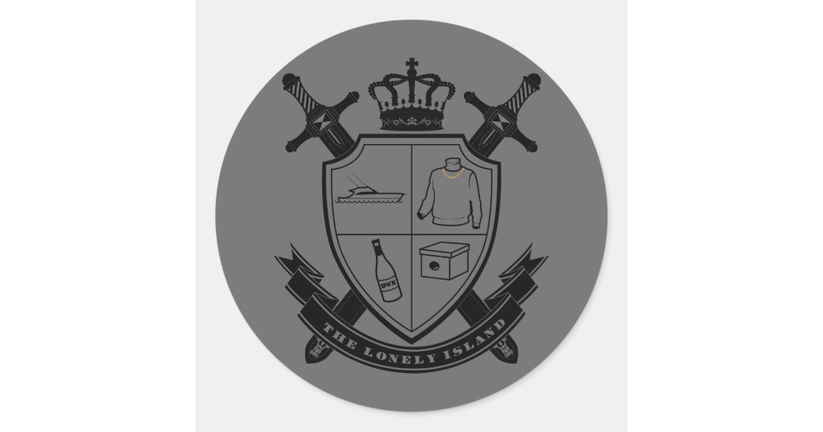 Crest Classic Round Sticker | Zazzle