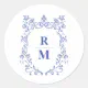 Crest personalized wedding Monogram label | Zazzle