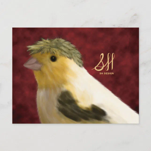 Crested Canary Postcard | Zazzle