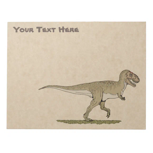 Cretaceous Dinosaur Tyrannosaurus rex Notepad | Zazzle