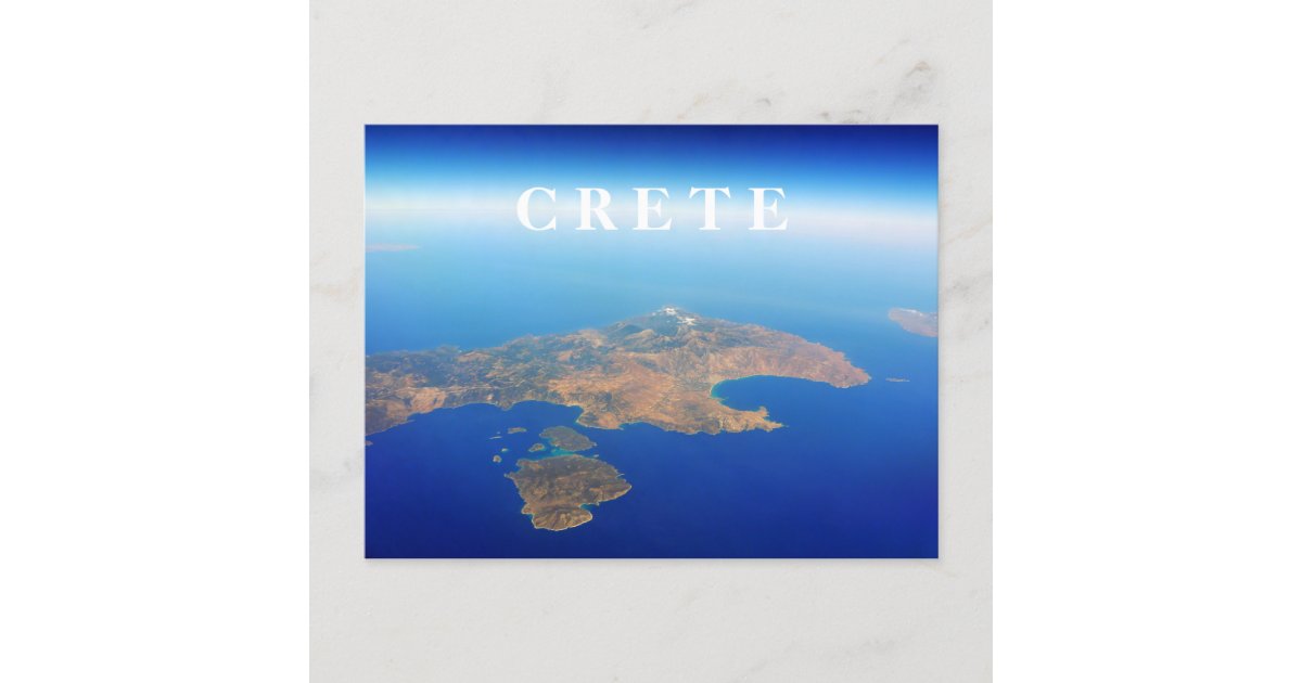 Crete Aerial View Postcard | Zazzle