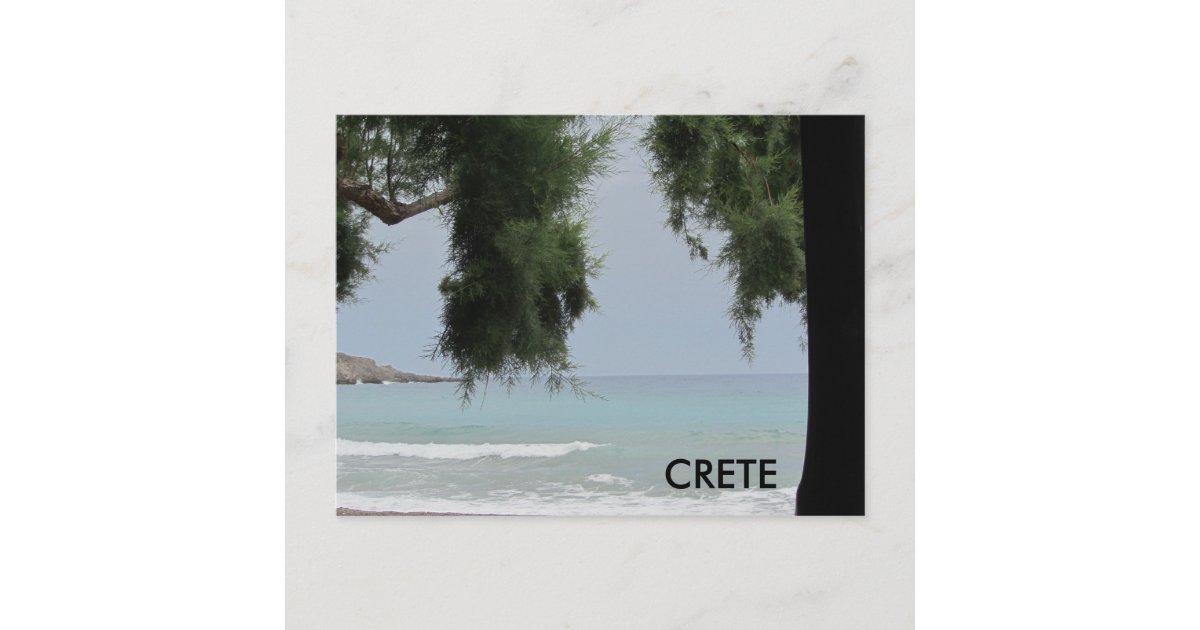 Crete along the Mediterranean Sea Postcard | Zazzle