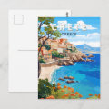 Crete Greece Travel Art Vintage Postcard | Zazzle