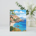 Crete Greece Travel Art Vintage Postcard | Zazzle