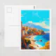 Crete Greece vintage travel place illustration Postcard | Zazzle