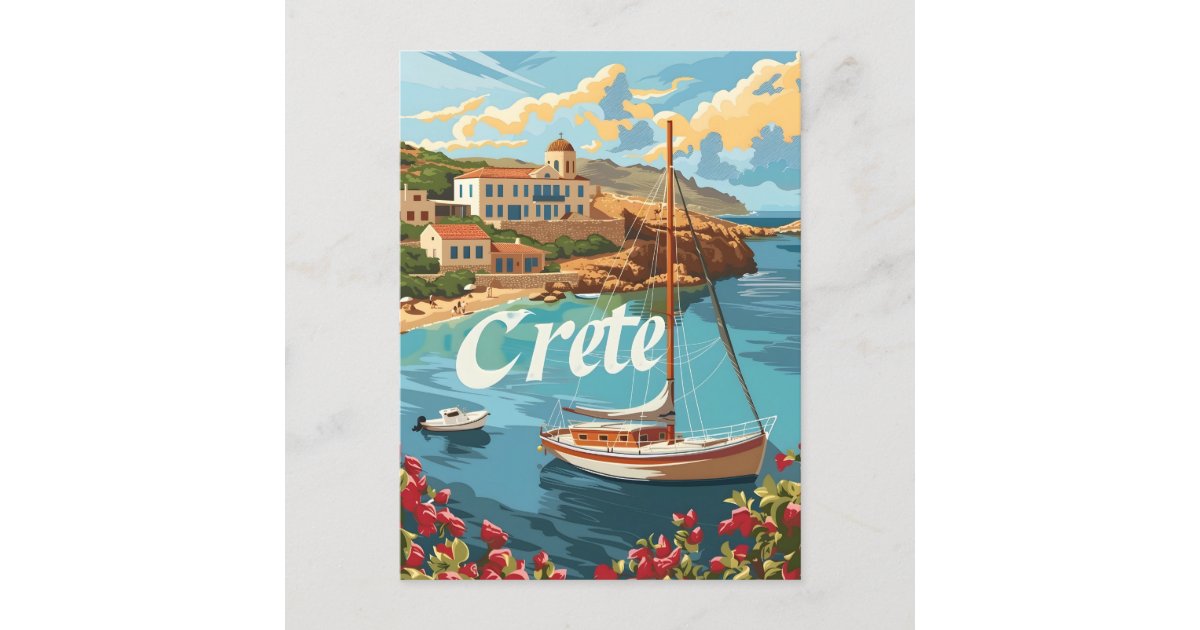 Crete Vintage Postcard | Zazzle