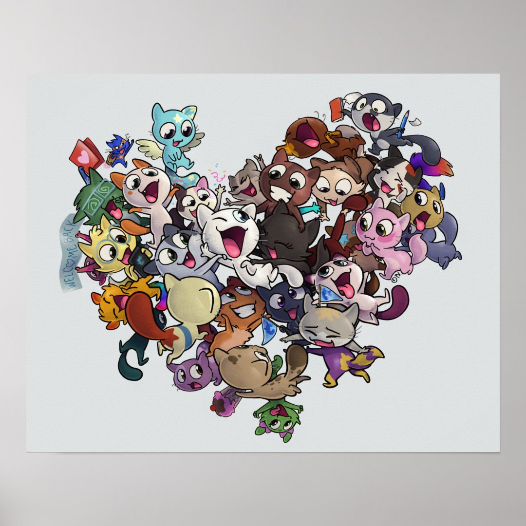 Créu Cat Fans Poster | Zazzle