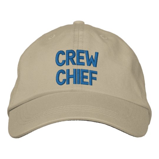 CREW CHIEF Embroidered Hat 09101218 | Zazzle.com