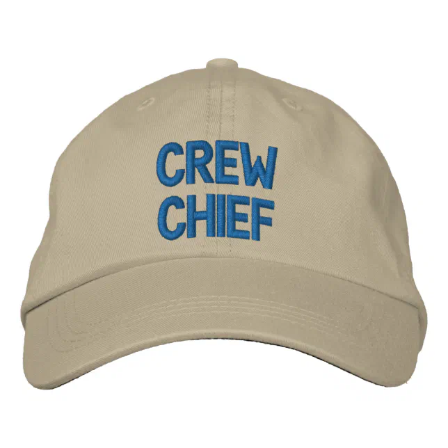 CREW CHIEF Embroidered Hat 09101218 | Zazzle