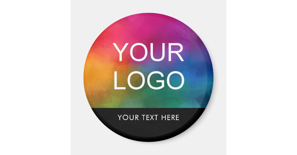 Crew Staff Employee Member Name Custom Logo Magnet | Zazzle