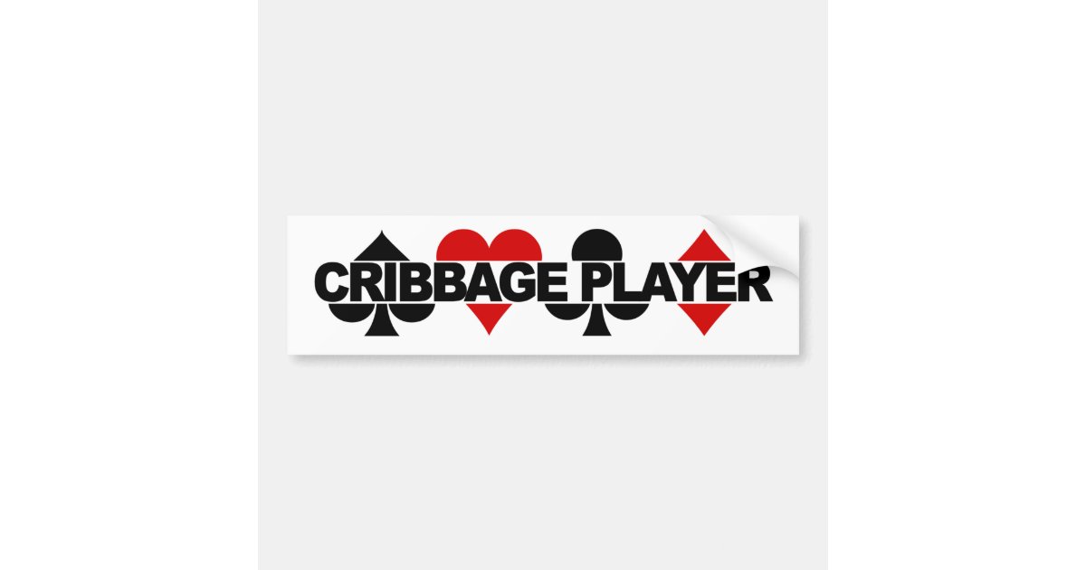 Cribbage Player bumpersticker Bumper Sticker | Zazzle
