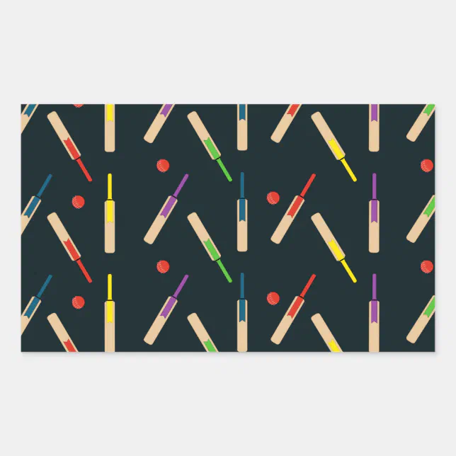 Cricket Bats and Balls Stickers | Zazzle