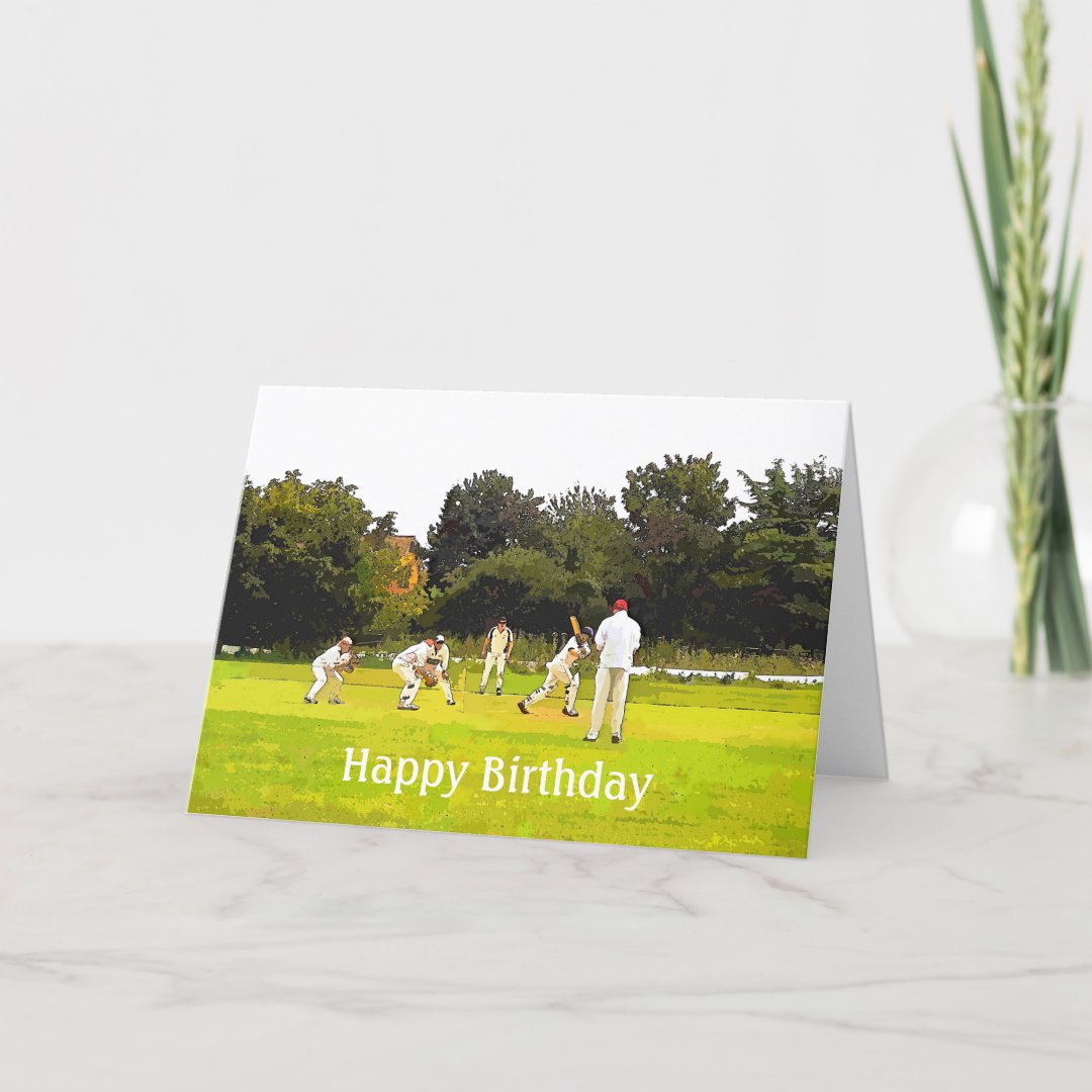 CRICKET CARD | Zazzle