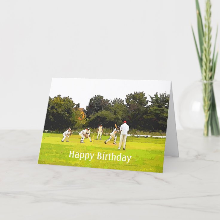 CRICKET CARD | Zazzle