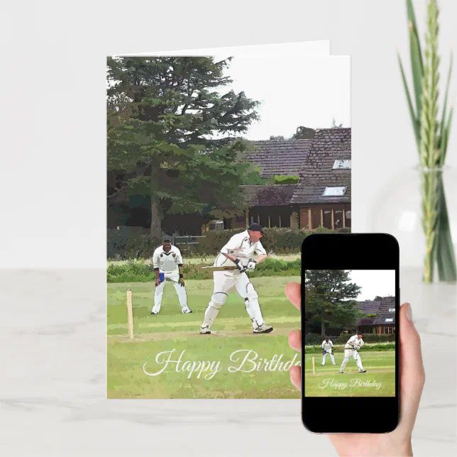 CRICKET CARD | Zazzle