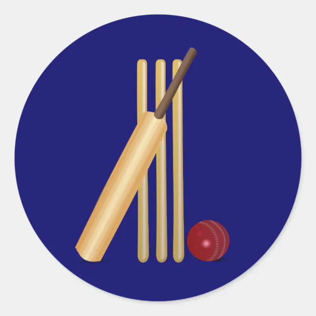 Cricket Classic Round Sticker | Zazzle