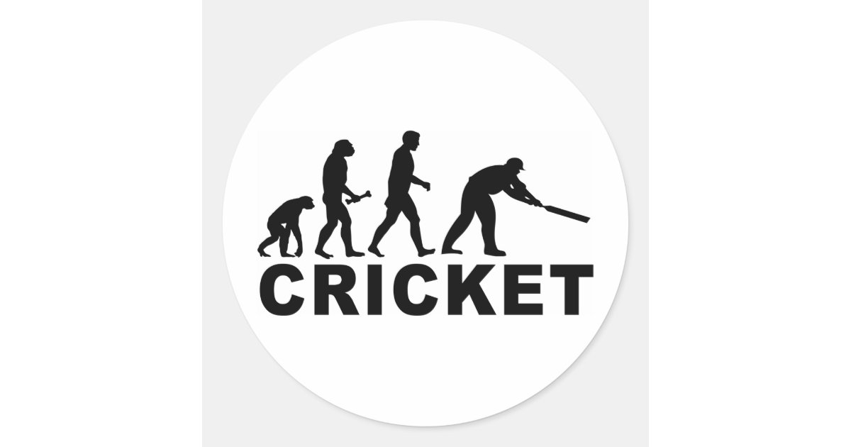Cricket Evolution Classic Round Sticker | Zazzle