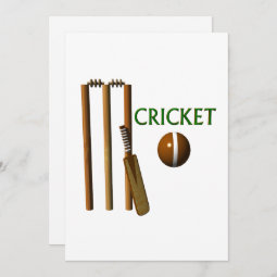 Cricket Invitation | Zazzle