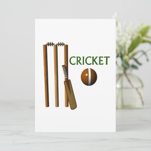 Cricket Invitation | Zazzle