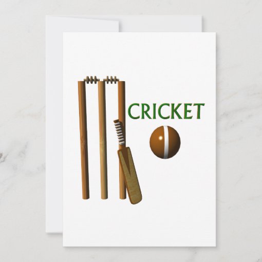 Cricket Invitation | Zazzle