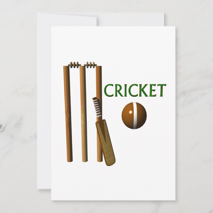 Cricket Invitation | Zazzle