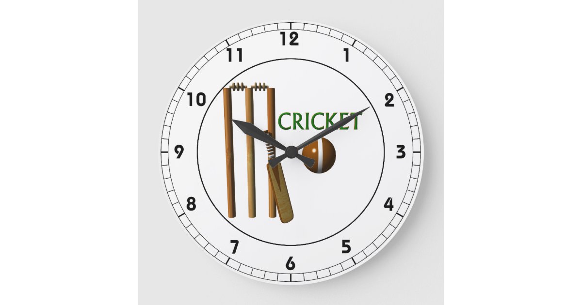 Cricket Large Clock | Zazzle
