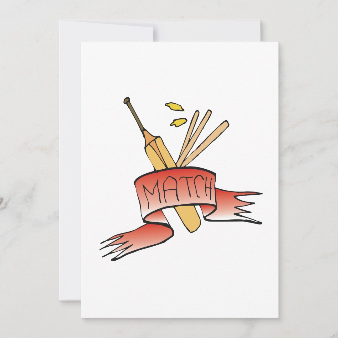 Cricket Match Invitation | Zazzle