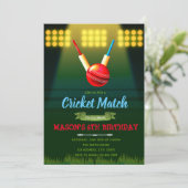 Cricket theme party invitation | Zazzle