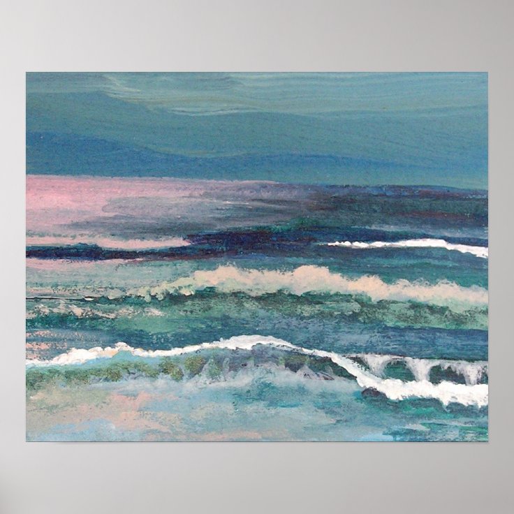 CricketDiane Beach Art Poster - Cricket's Ocean | Zazzle