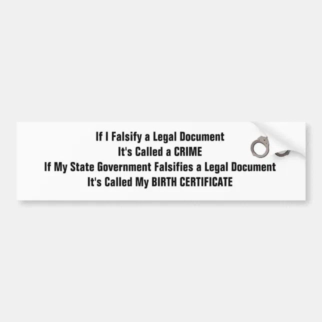 Crime Bumper Sticker | Zazzle