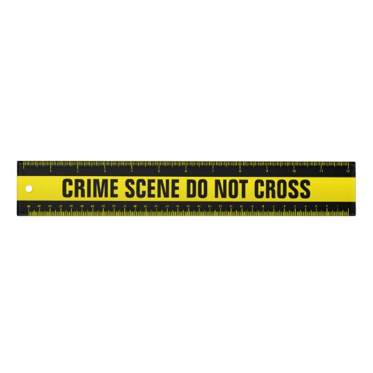 Crime scene 12 inch Ruler | Zazzle.com