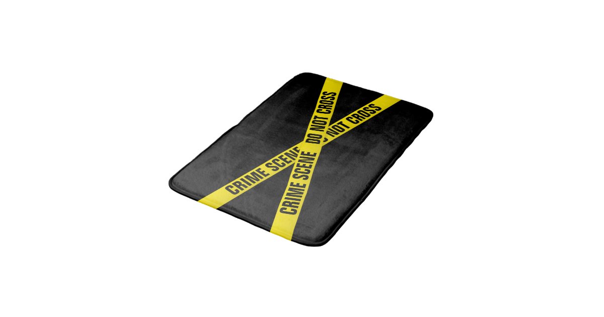 Crime scene bathroom mat | Zazzle.com