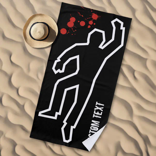 Crime Scene Beach Towel | Zazzle